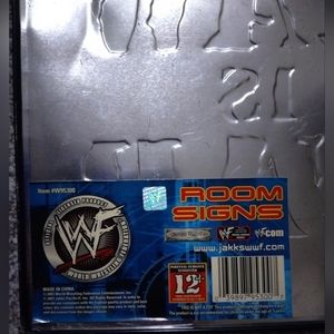 WWE | Other | Wwf Official Metal Plate Signs | Poshmark